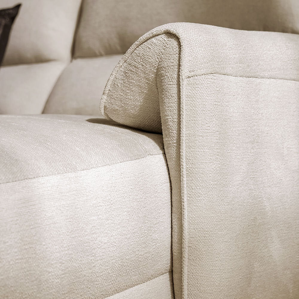 Saturn - Electric Beige Corner Sofa Bed – Bargaintown