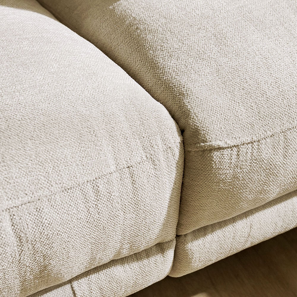 Saturn - Electric Beige Corner Sofa Bed – Bargaintown